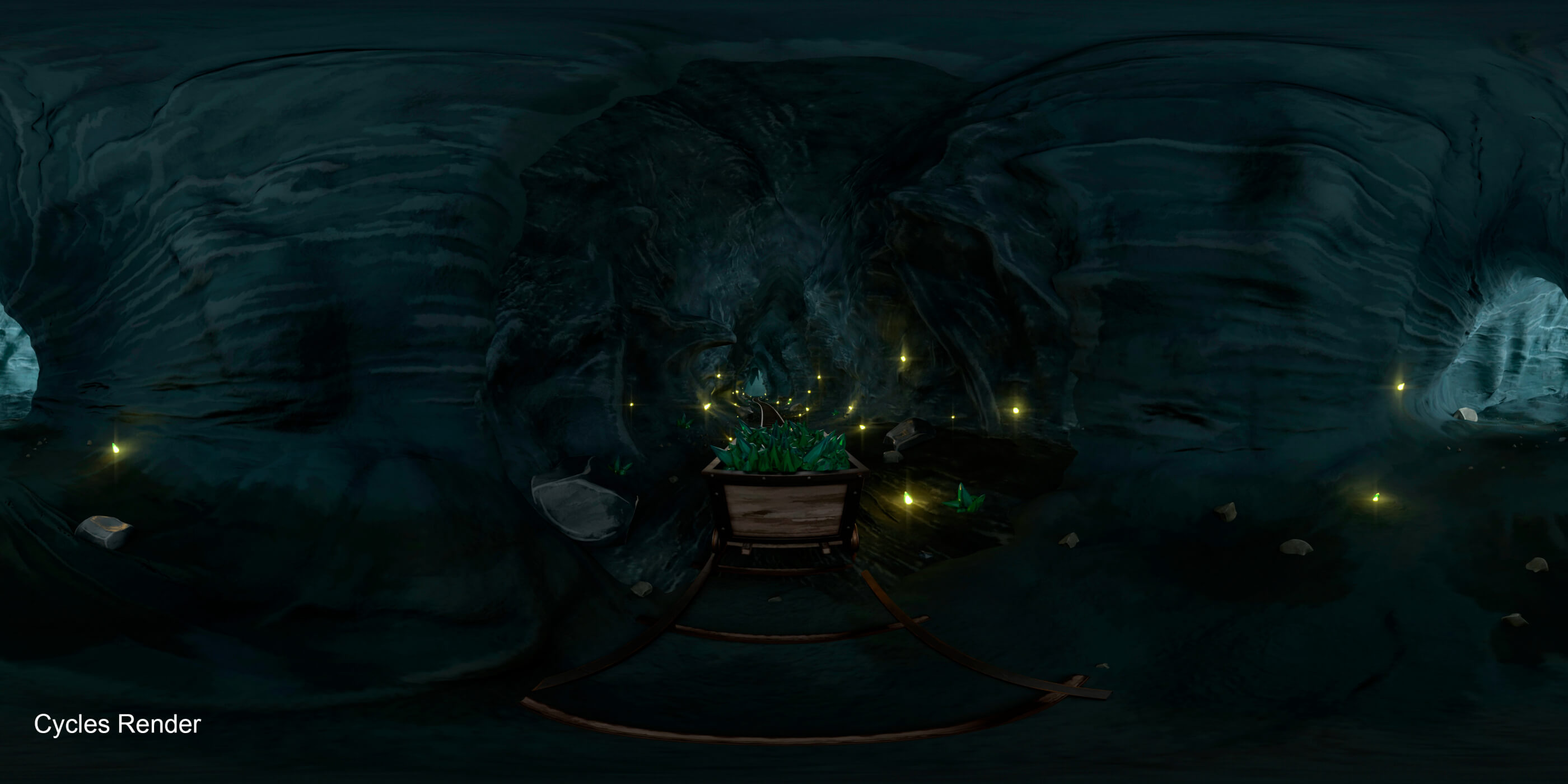 Stylized Cave for Anime and Cartoons - 3D Model by VRTOON