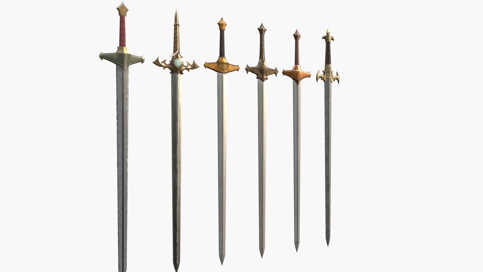Sword Collection Low Poly - 3D Model by VRTOON