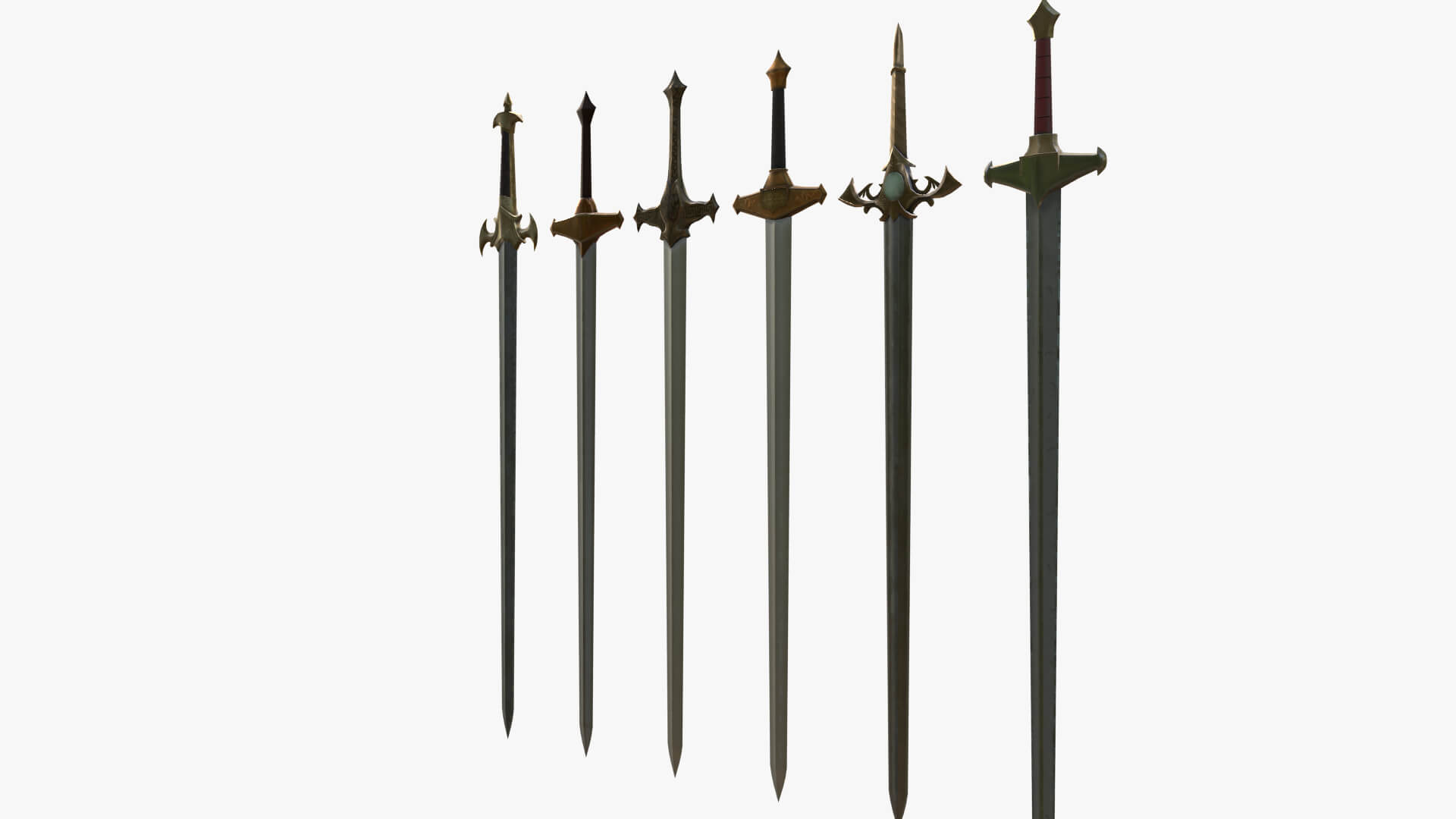 Sword Collection Low Poly - 3D Model by VRTOON