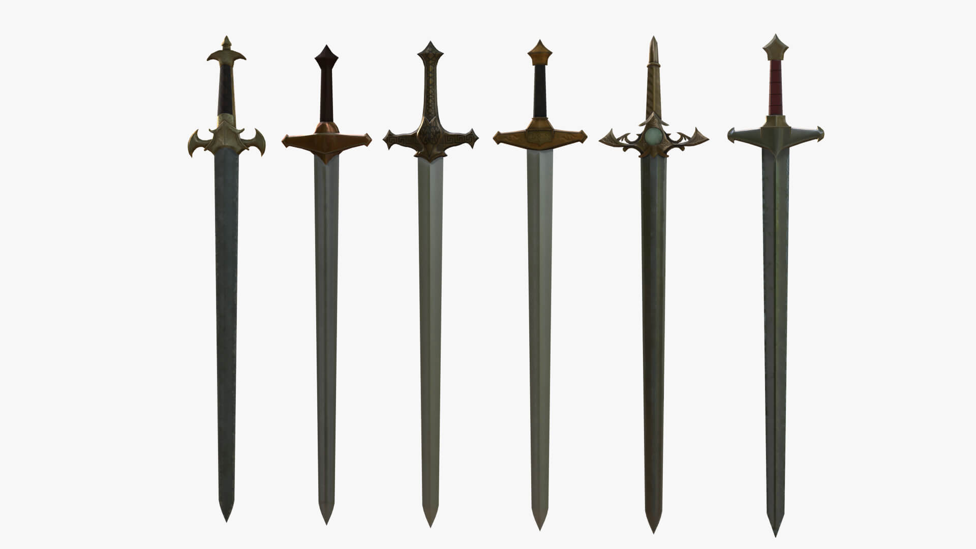 Sword Collection Low Poly - 3D Model by VRTOON