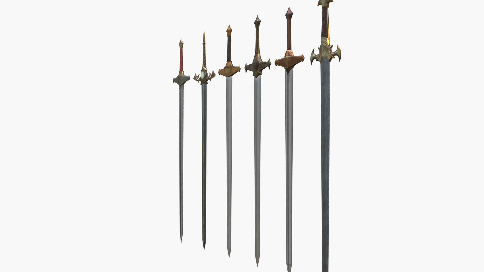 Sword Collection Low Poly - 3D Model by VRTOON