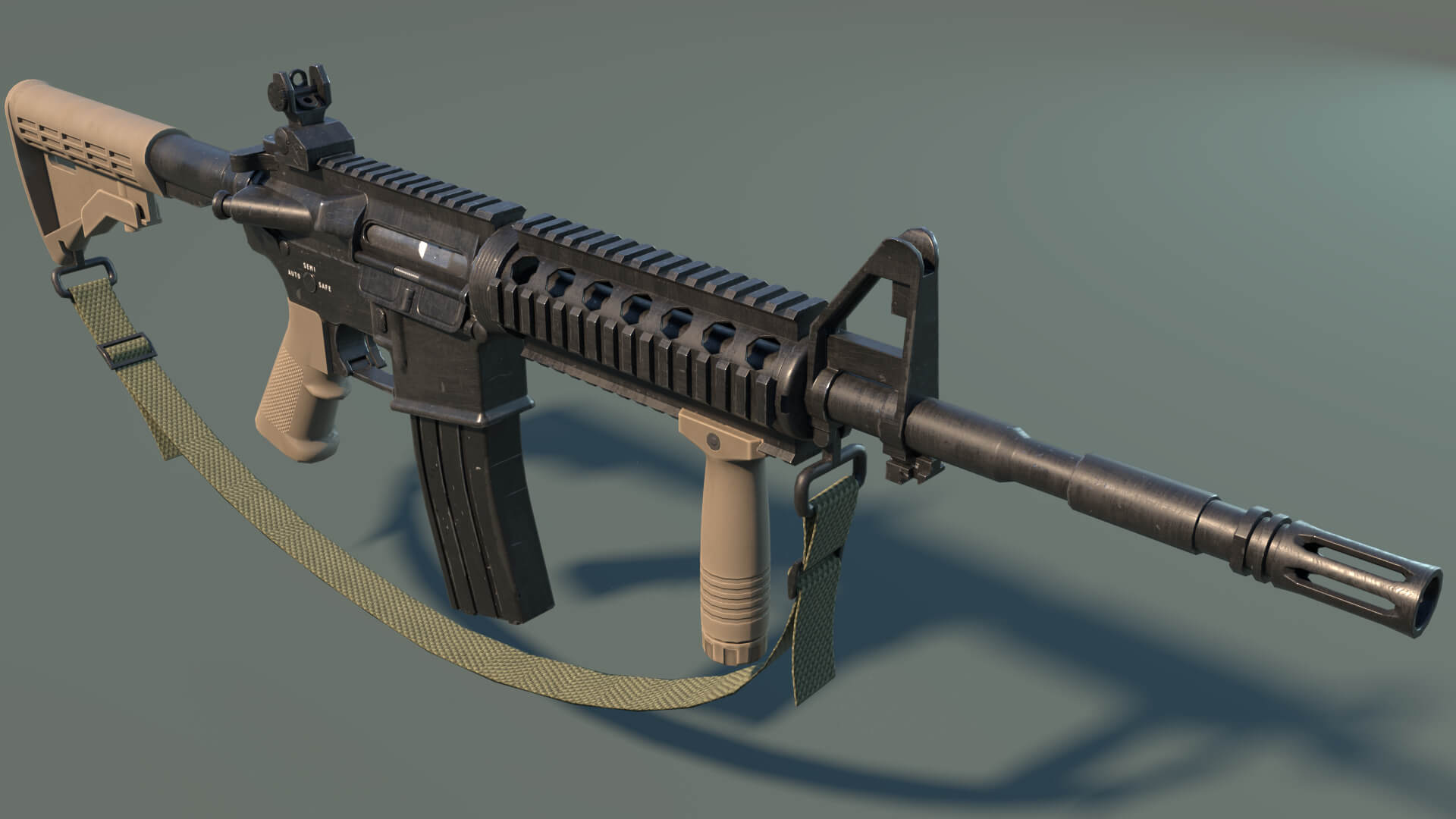M4A1 Carbine - 3D Model by vvoitec