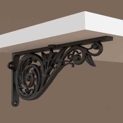 Printable Decorative Bracket - 3D Model by vvoitec