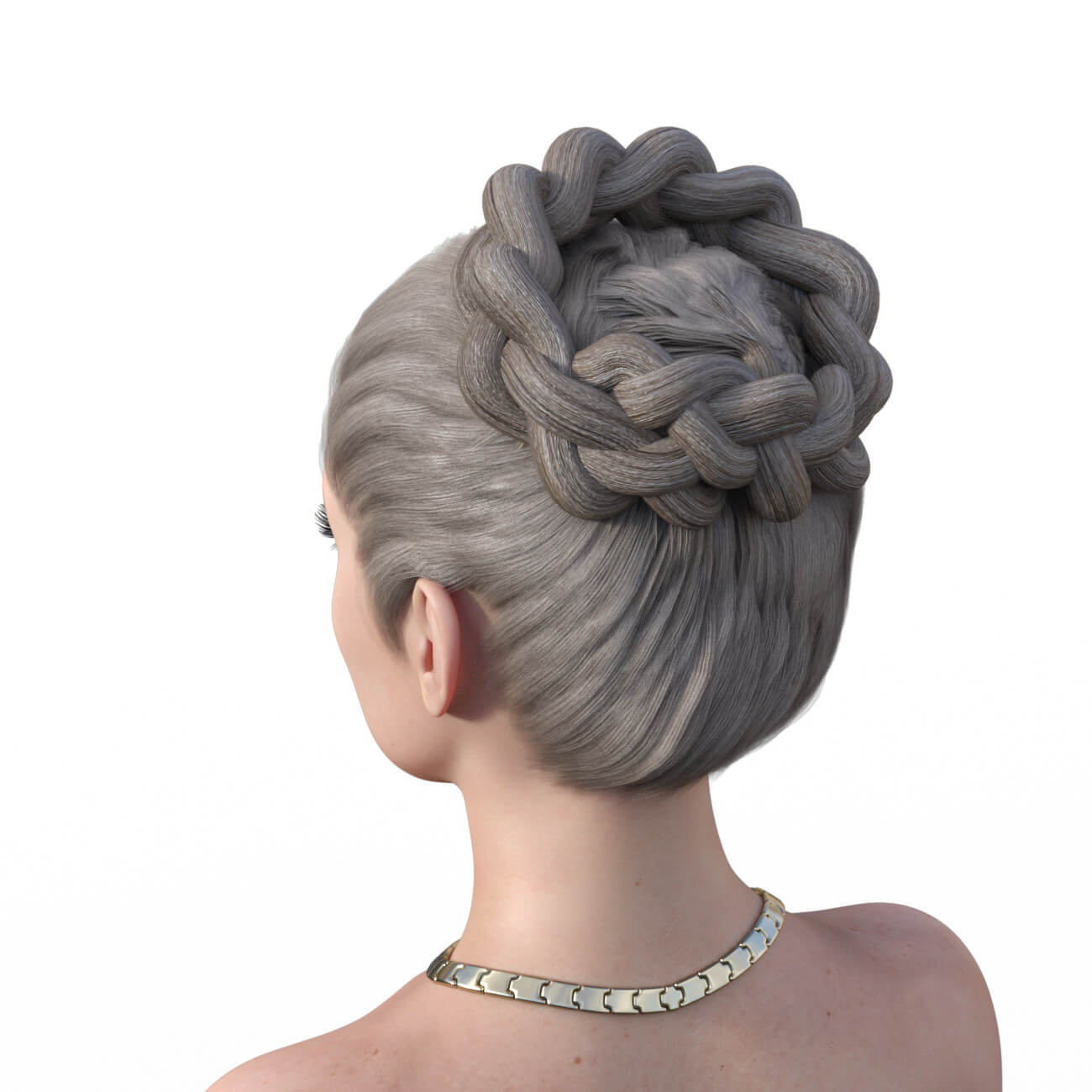 Braid Updo Hair for G8F and G8.1F - Daz Content by Vyusur