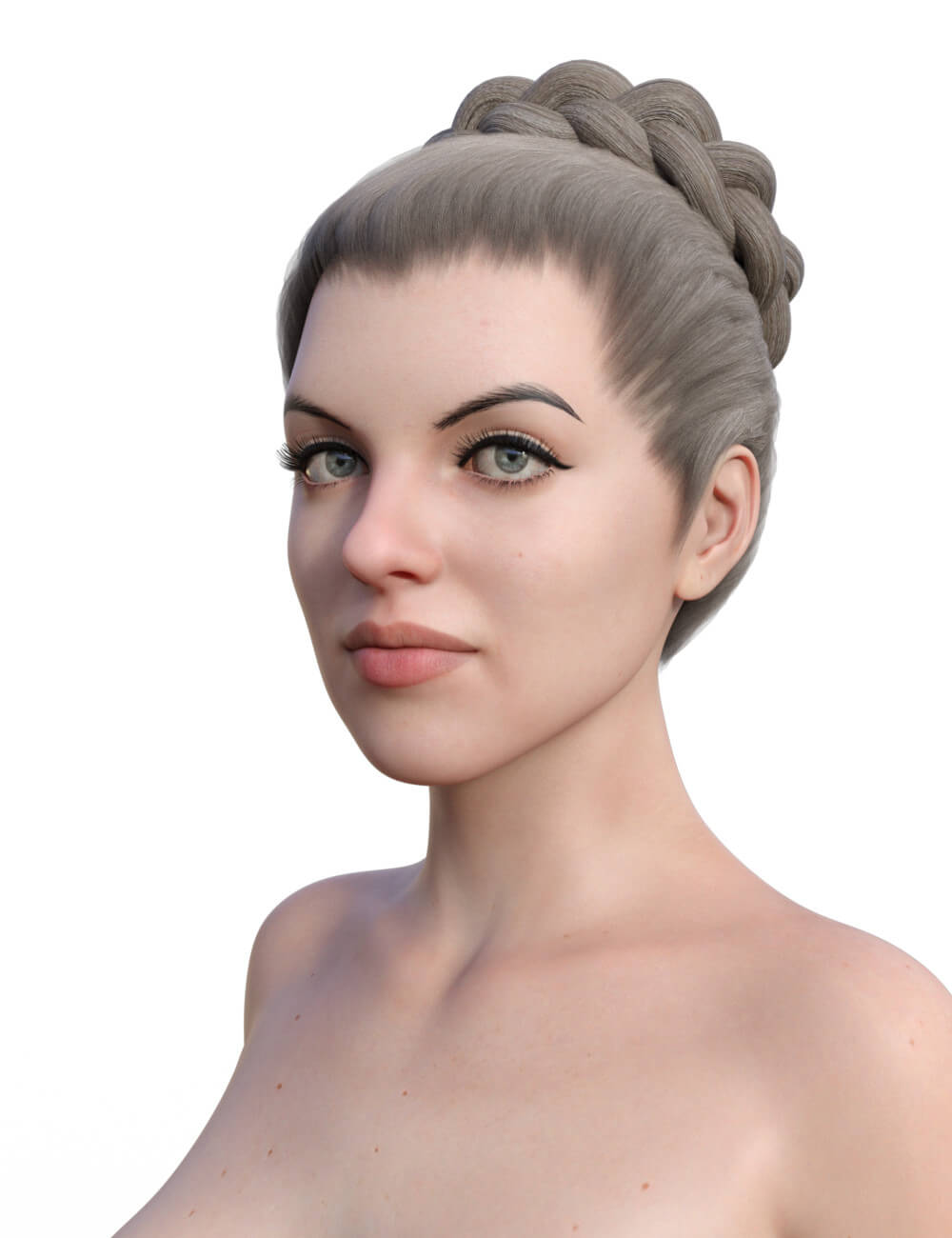 Braid Updo Hair for G8F and G8.1F - Daz Content by Vyusur