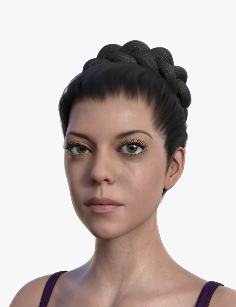 Braid Updo Hair for G8F and G8.1F - Daz Content by Vyusur