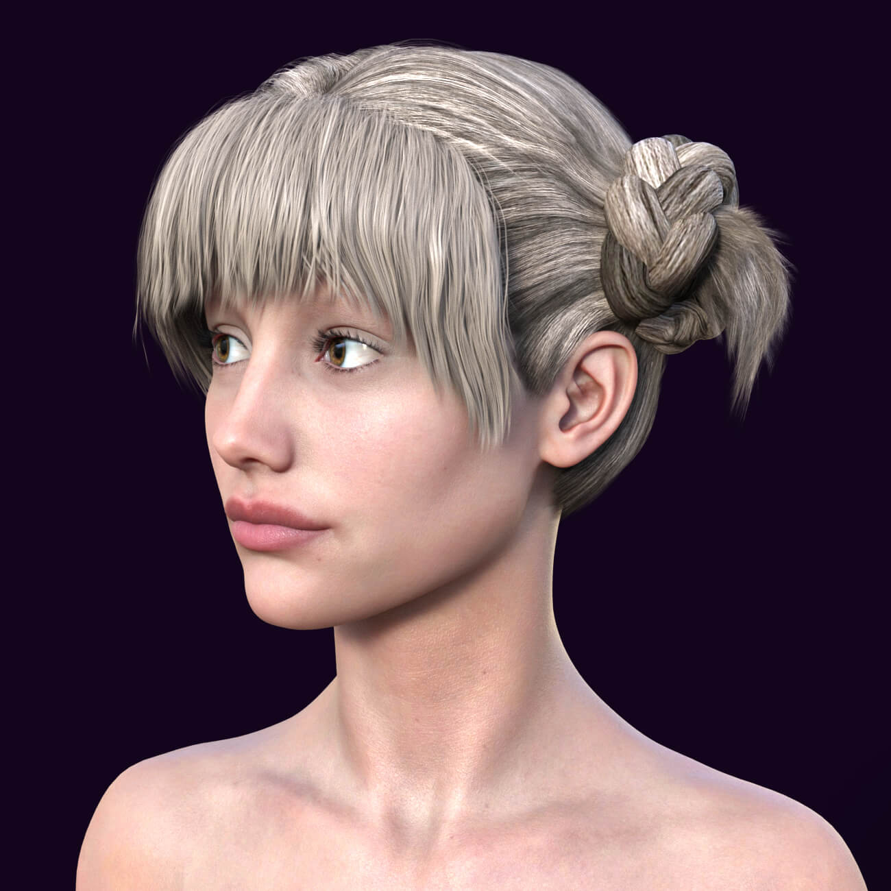 Choly Updo for G8F - Daz Content by Vyusur