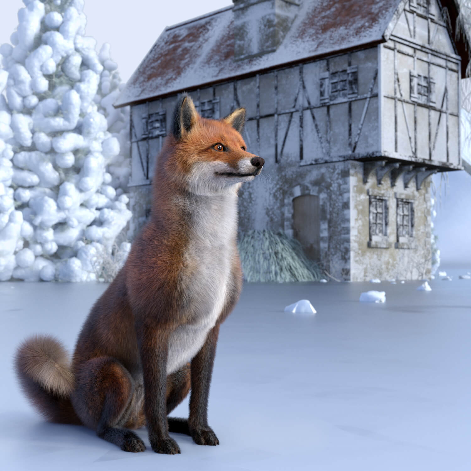 Fox Original Standalone Figure - Daz Content by Vyusur