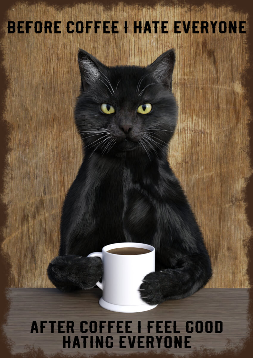 Before coffee 3D Render, Digital Art by Vyusur