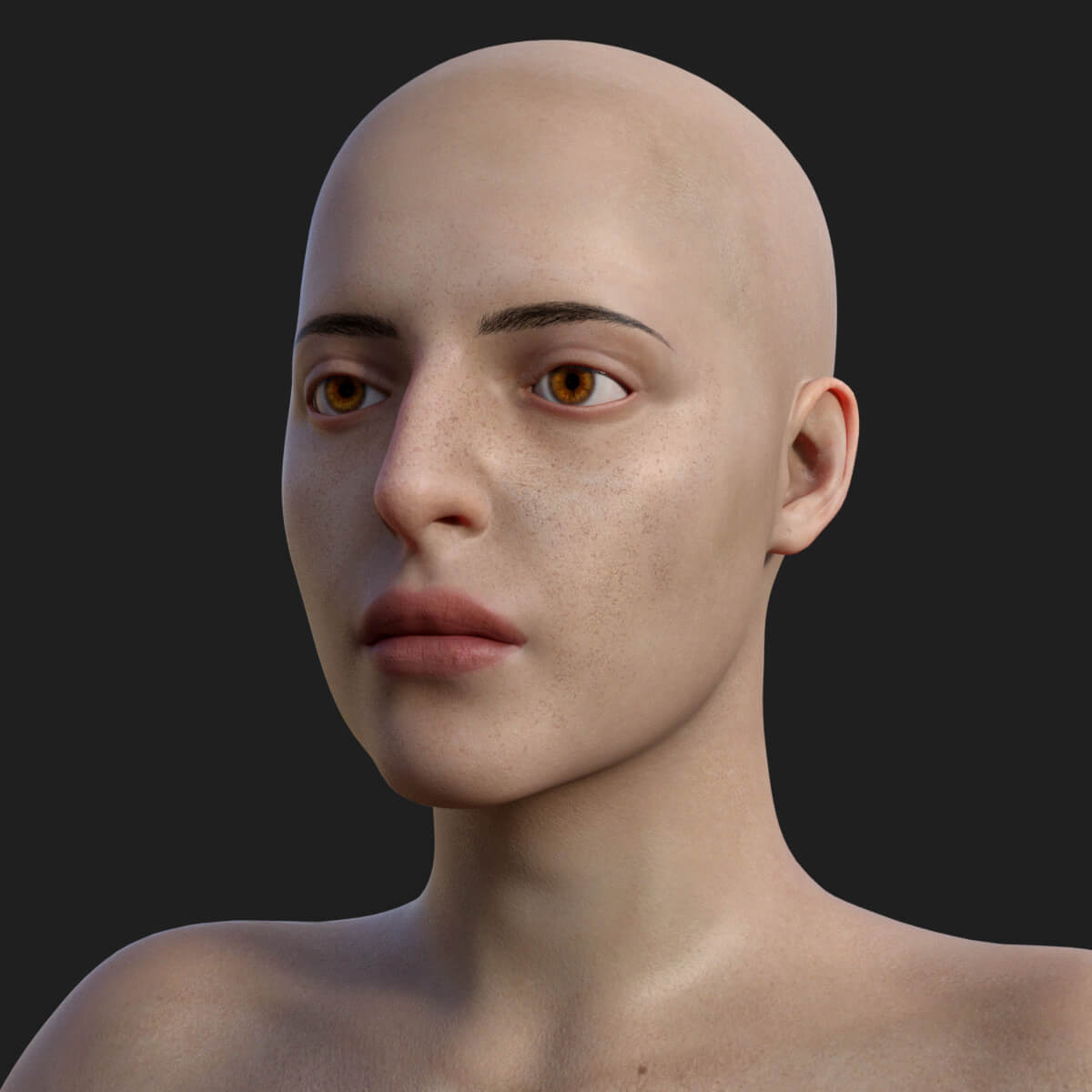 Hazel Animation Ready Base Mesh - 3D Model by Vyusur