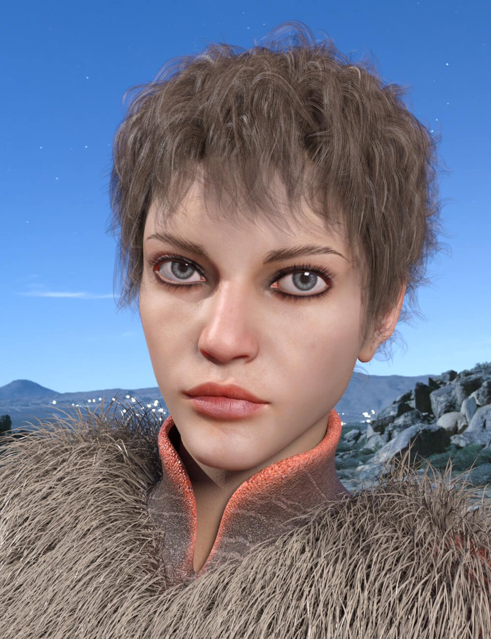 Kora Original Figure with Hair and Outfit for G8F - Daz Content by Vyusur