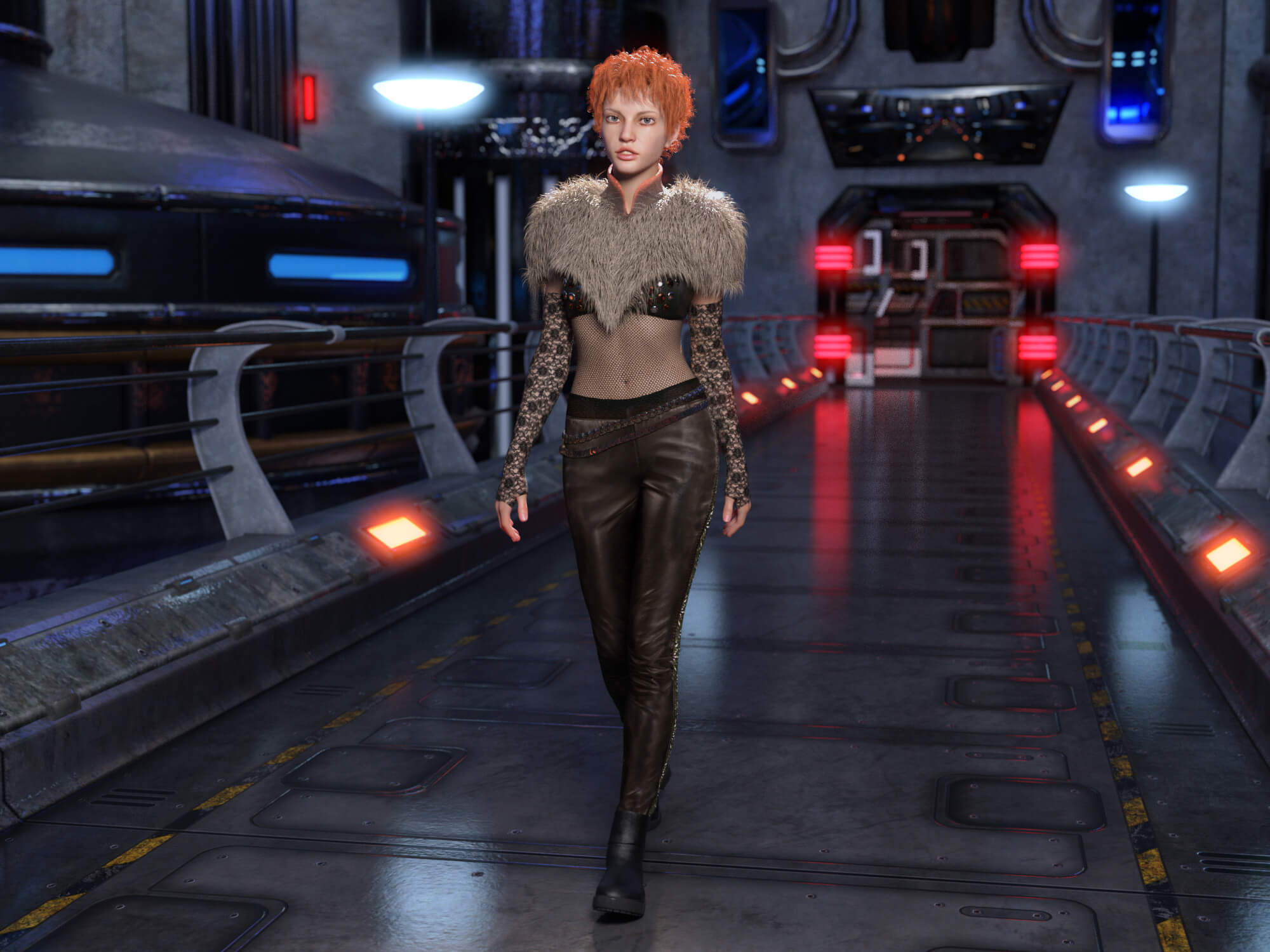 Kora Original Figure With Hair and Outfit for G8F - Daz Content by Vyusur