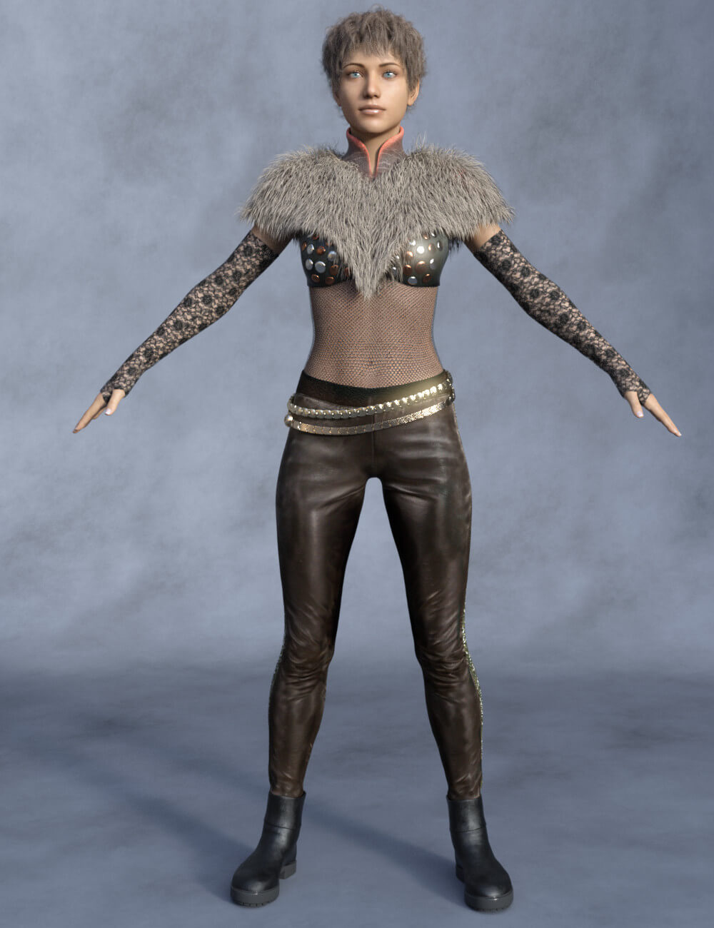 Kora Original Figure With Hair and Outfit for G8F - Daz Content by Vyusur