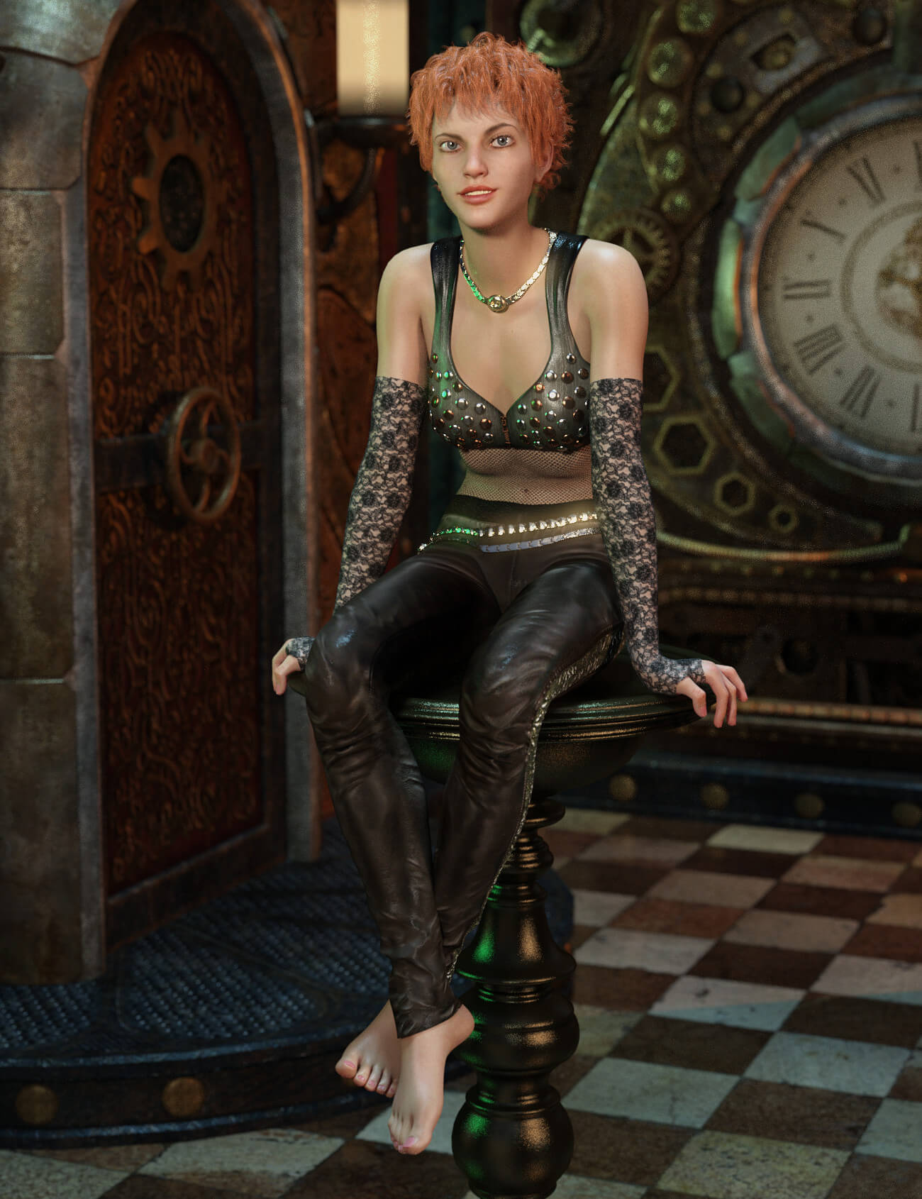 Kora Original Figure With Hair and Outfit for G8F - Daz Content by Vyusur