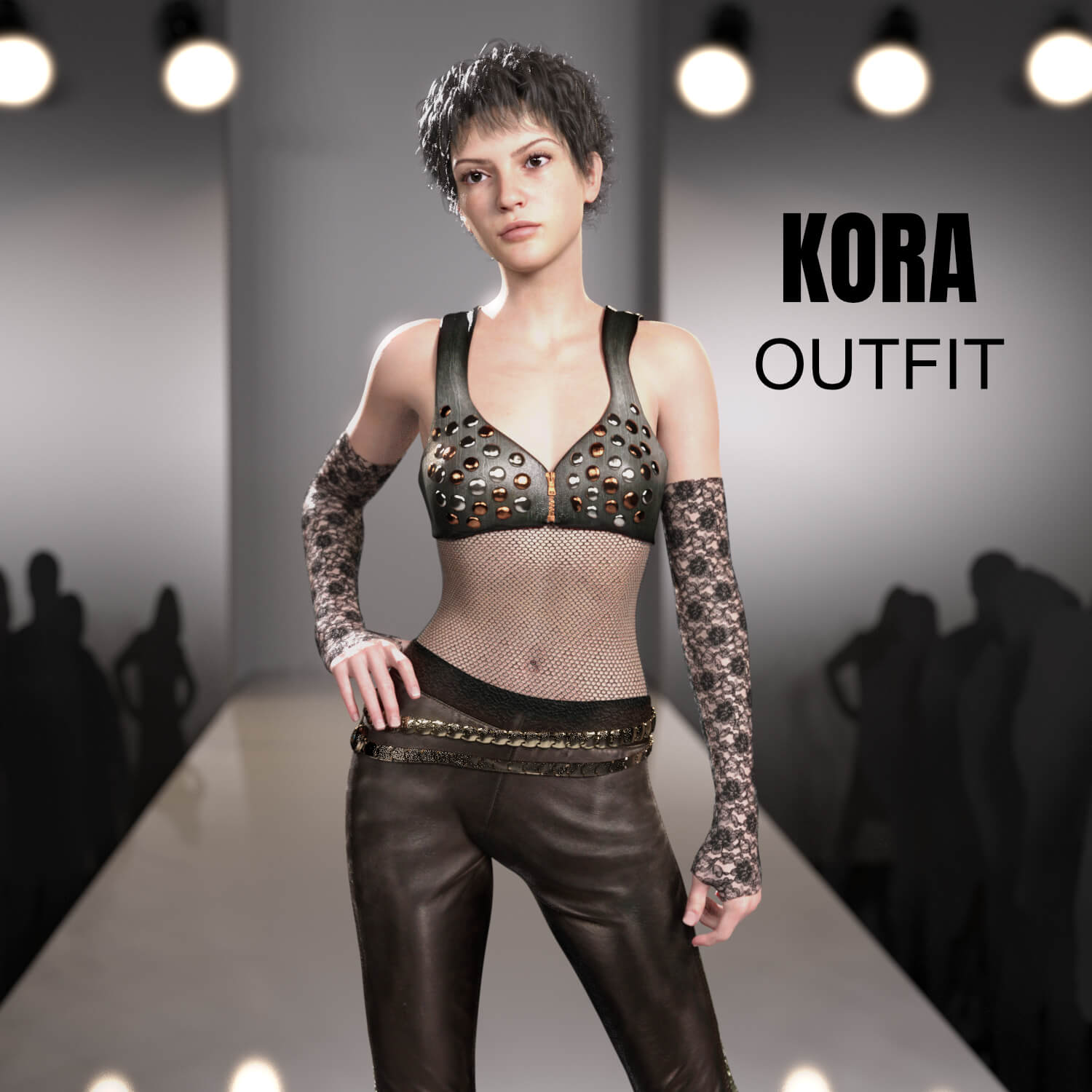 Kora Outfit for G8F and G8.1F - Daz Content by Vyusur