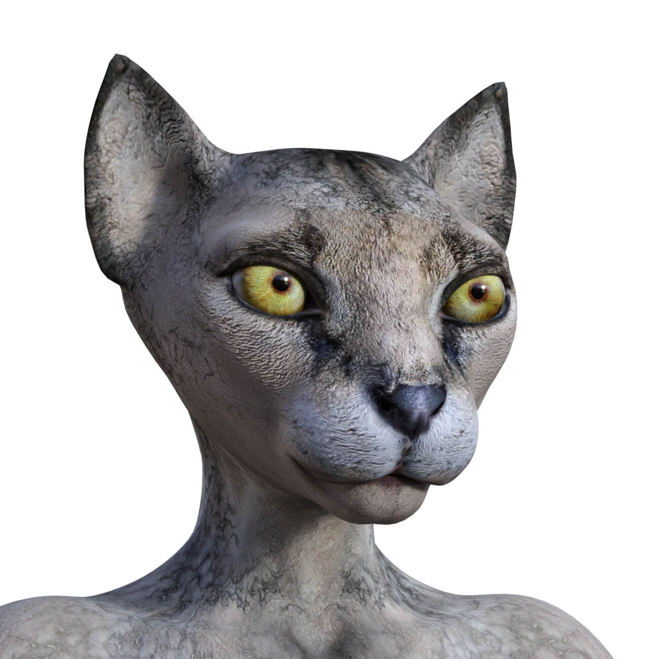 Sphynx Anthro Standalone - Daz Content by Vyusur