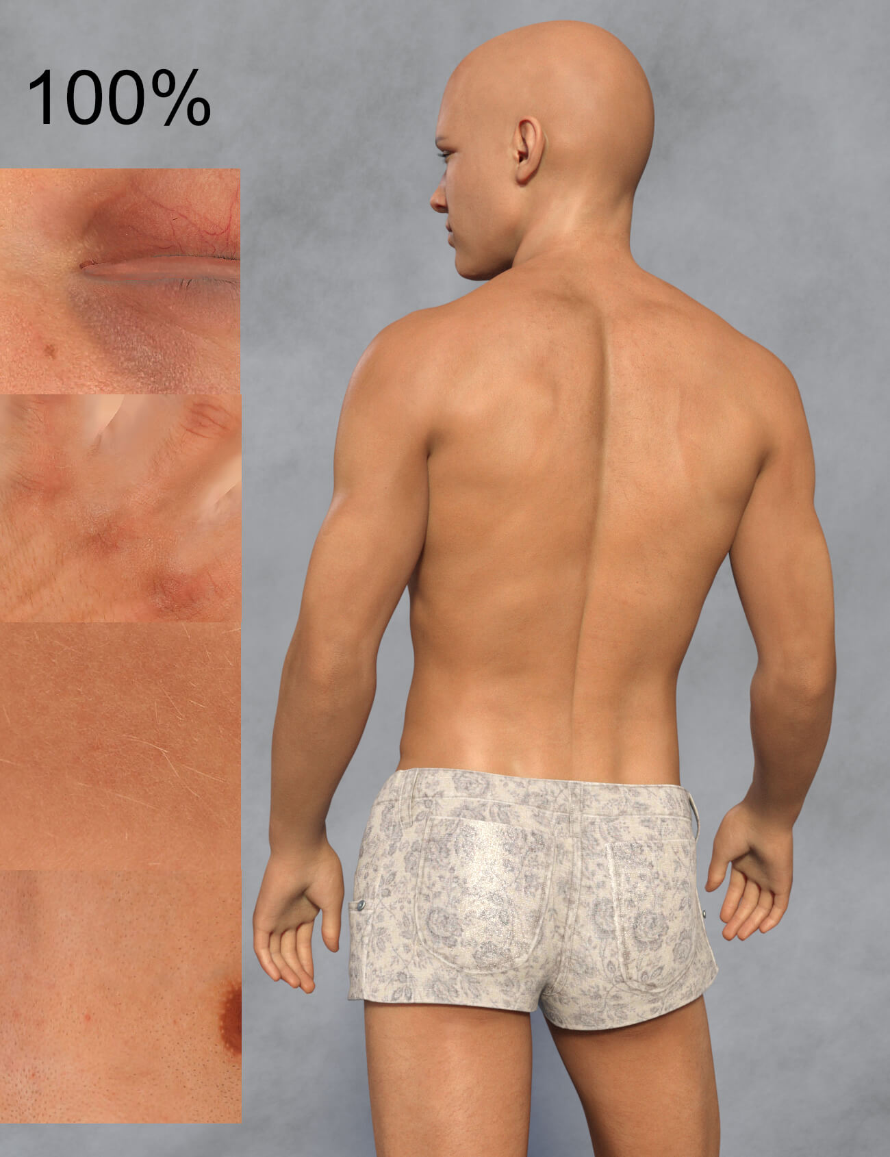 Tan Skin Texture Merchant Resource for G8M - Daz Content by Vyusur