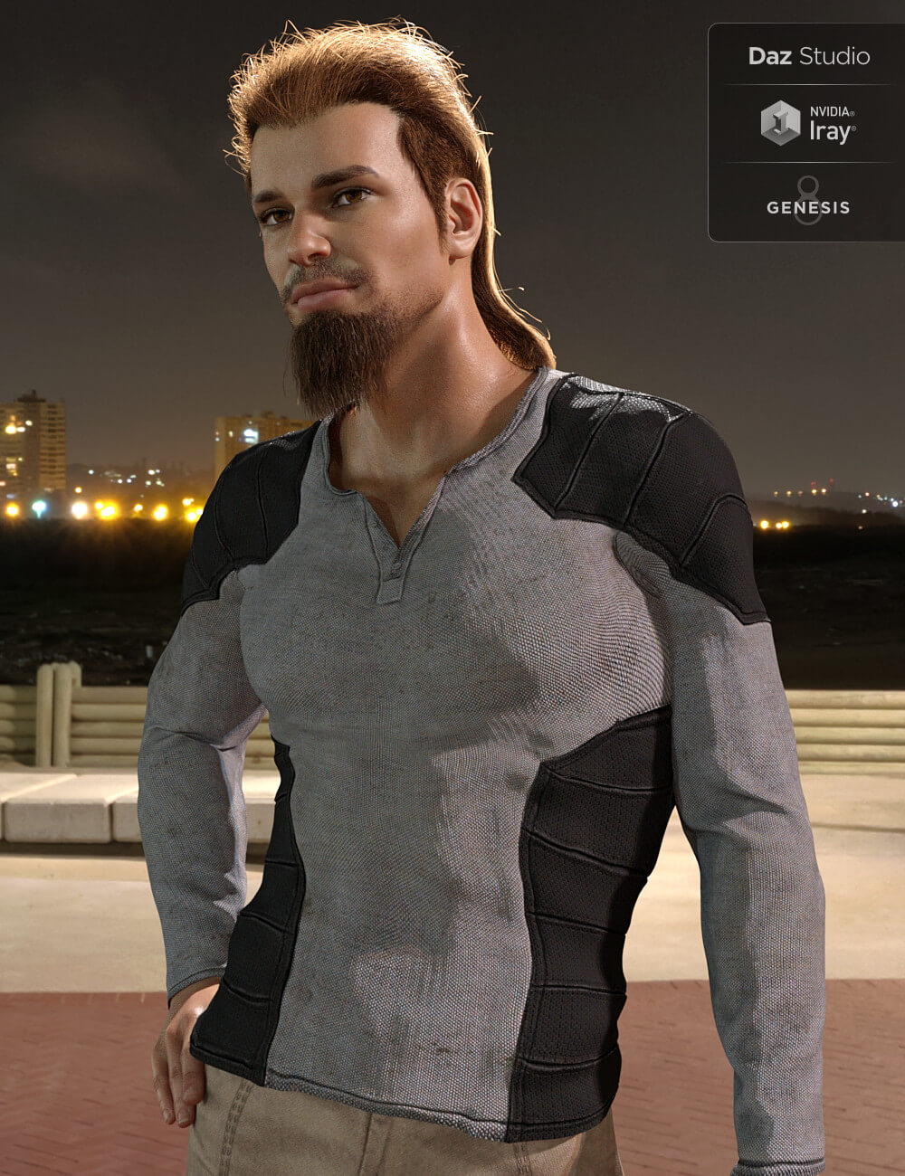 Thorn Hair for Genesis 8 and 8.1 Male - Daz Content by Vyusur