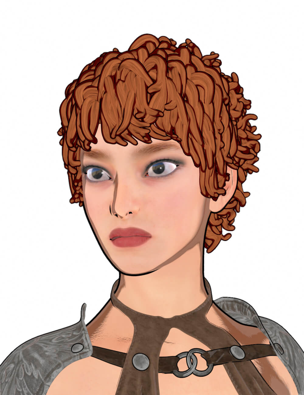 Vyu Toon Hair for G8F - Daz Content by Vyusur