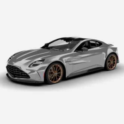 Aston Martin Vantage Aluminite Silver 2025 3d model by W modeling studio