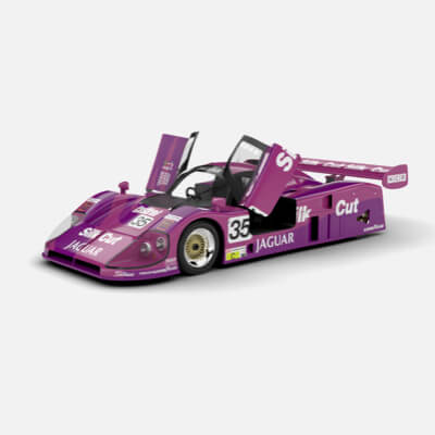 Jaguar XJR-9LM Le Mans Silk Cut Racing 1988 3d model by W modeling studio