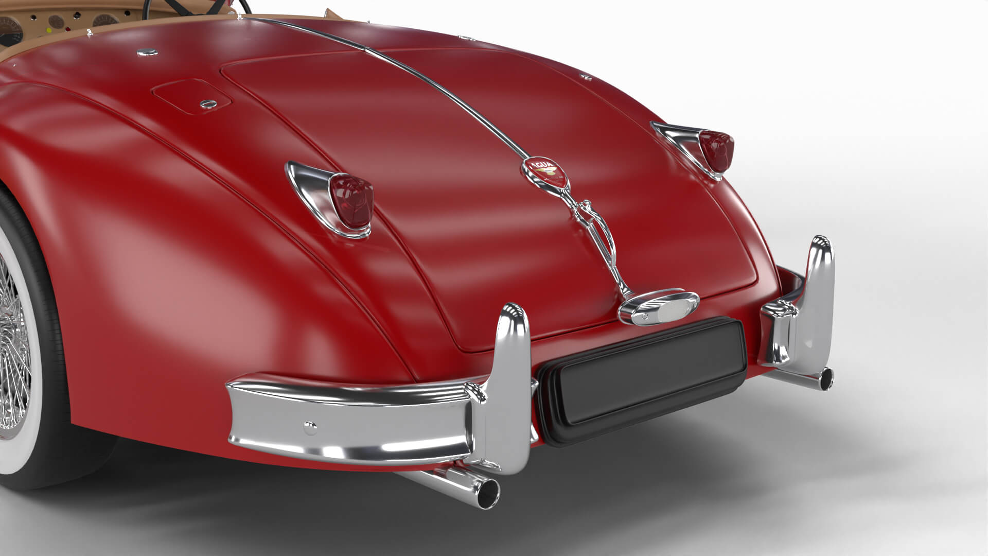 Jaguar XK140 1954 HQ Interior - 3D Model by W modeling studio