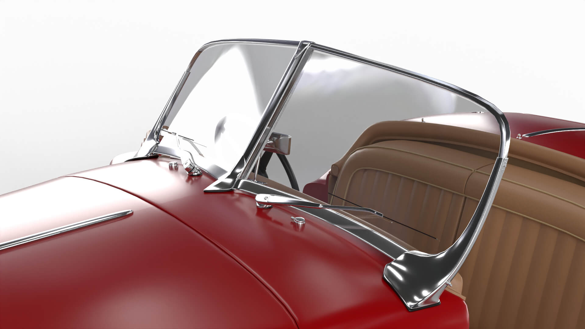 Jaguar XK140 1954 HQ Interior - 3D Model by W modeling studio