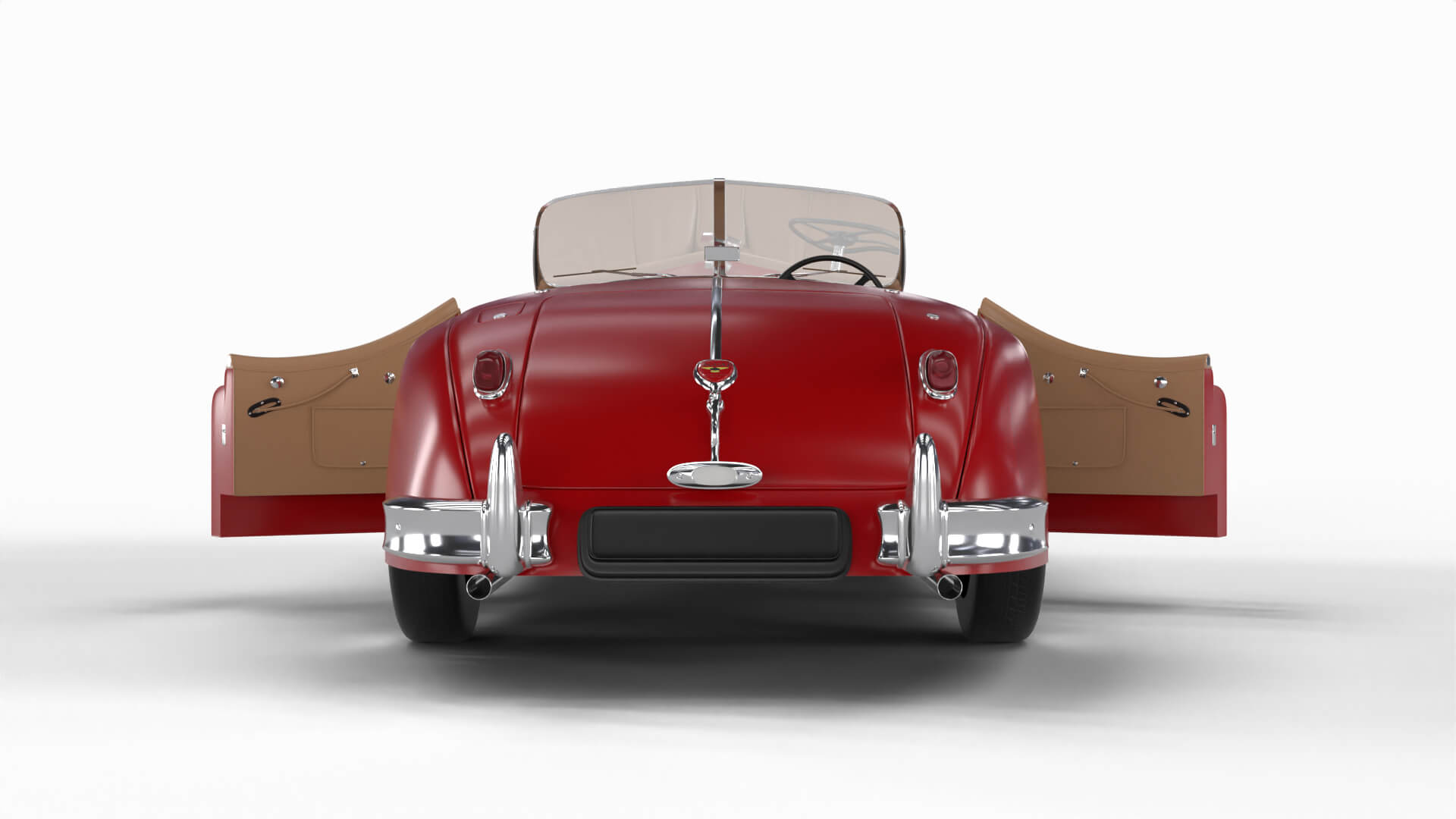 Jaguar XK140 1954 HQ Interior - 3D Model by W modeling studio