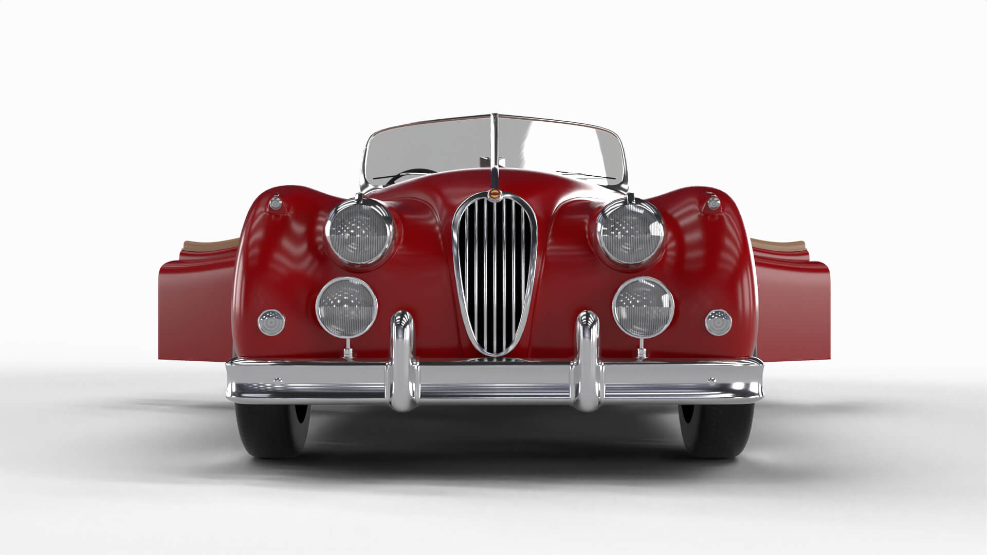 Jaguar XK140 1954 HQ Interior - 3D Model by W modeling studio