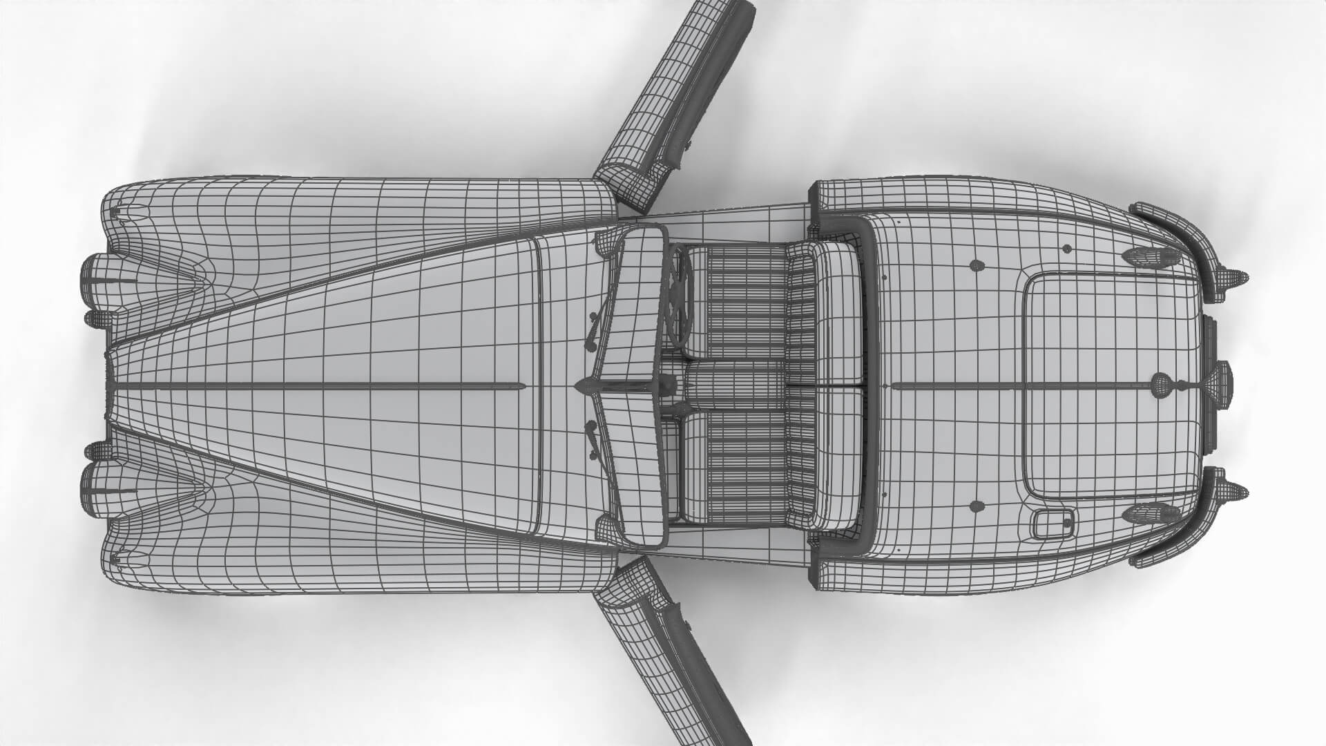 Jaguar XK140 1954 HQ Interior - 3D Model by W modeling studio