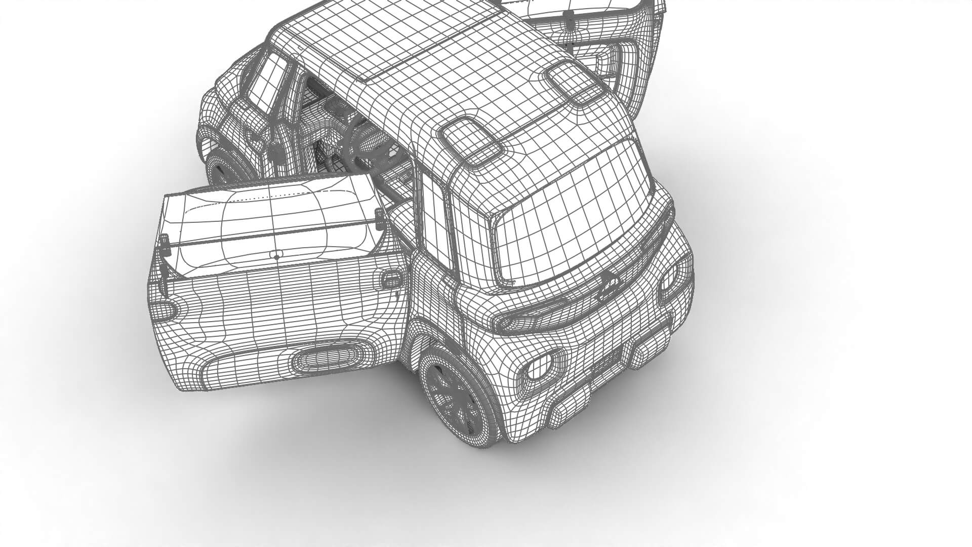 Opel Rocks E 2020 3D Model HQ Interior by W modeling studio