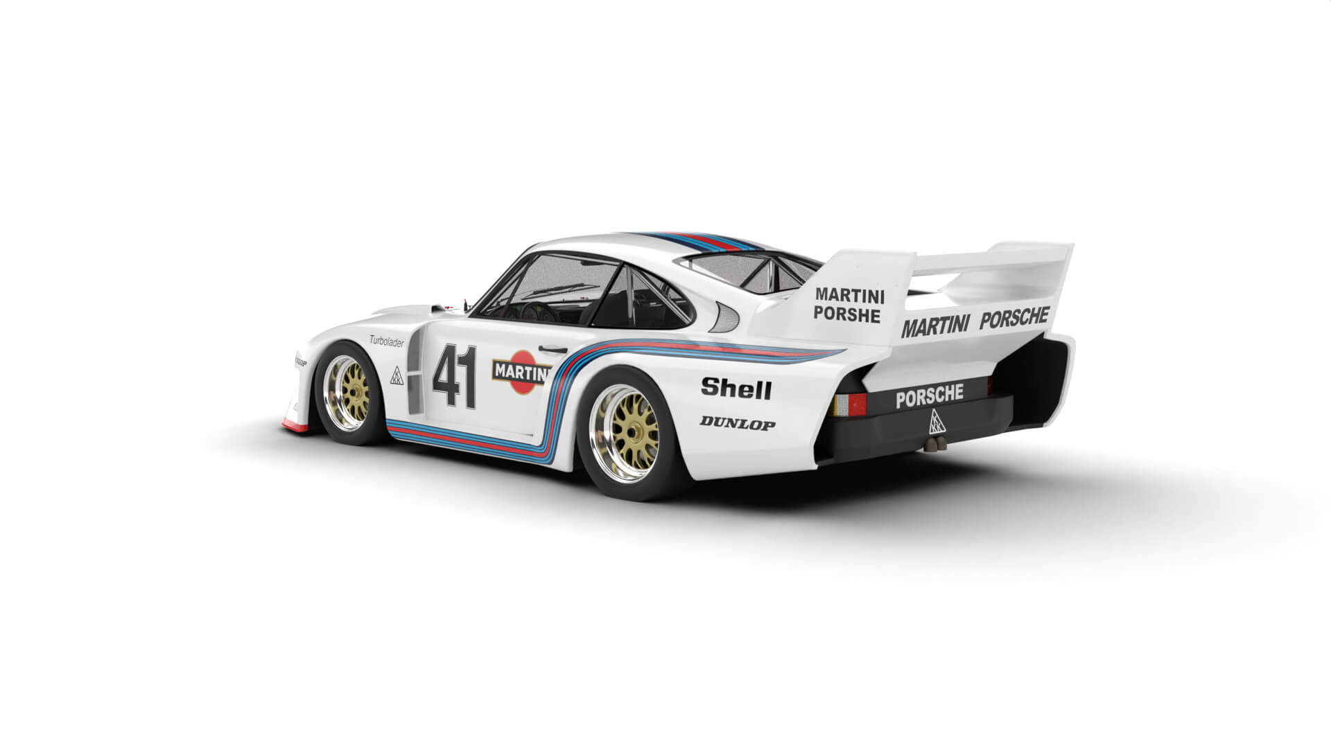Porsche 935 1977 Martini Racing 3d model 3D model by W modeling studio