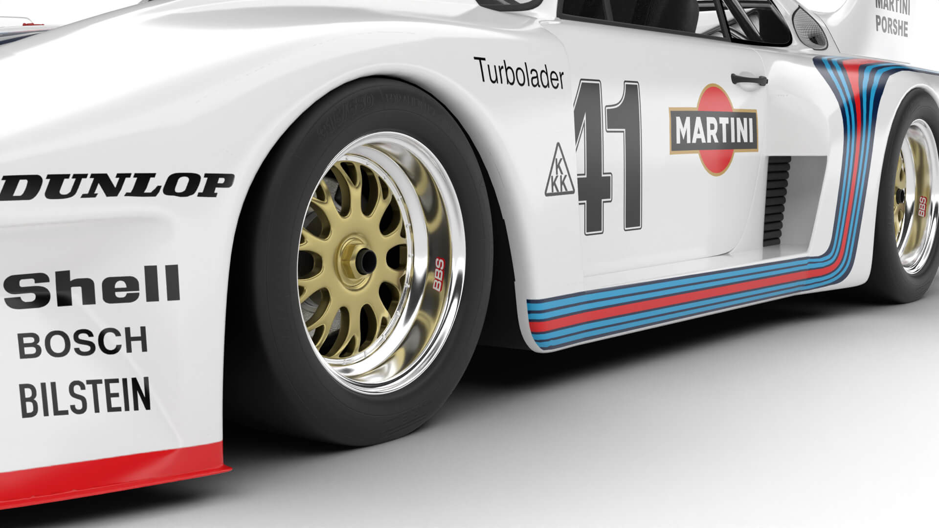 Porsche 935 1977 Martini Racing 3d model 3D model by W modeling studio