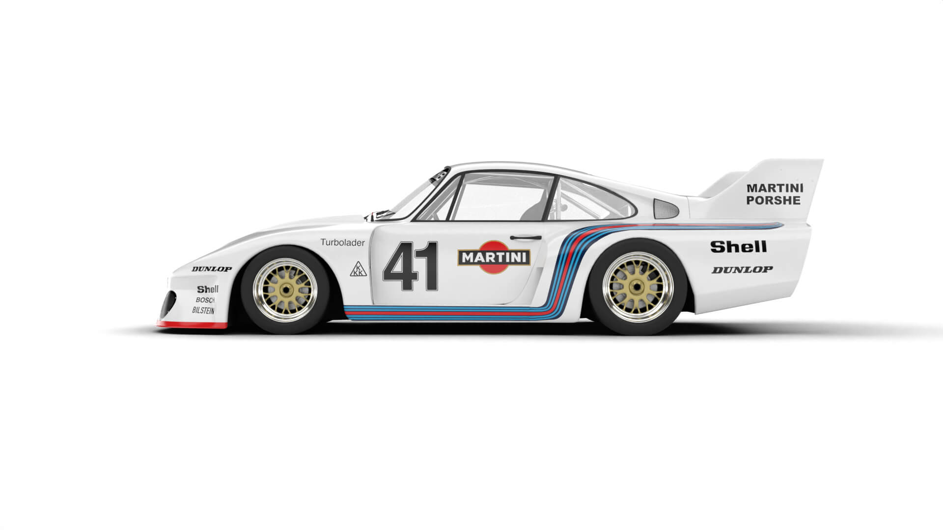 Porsche 935 1977 Martini Racing 3d model 3D model by W modeling studio