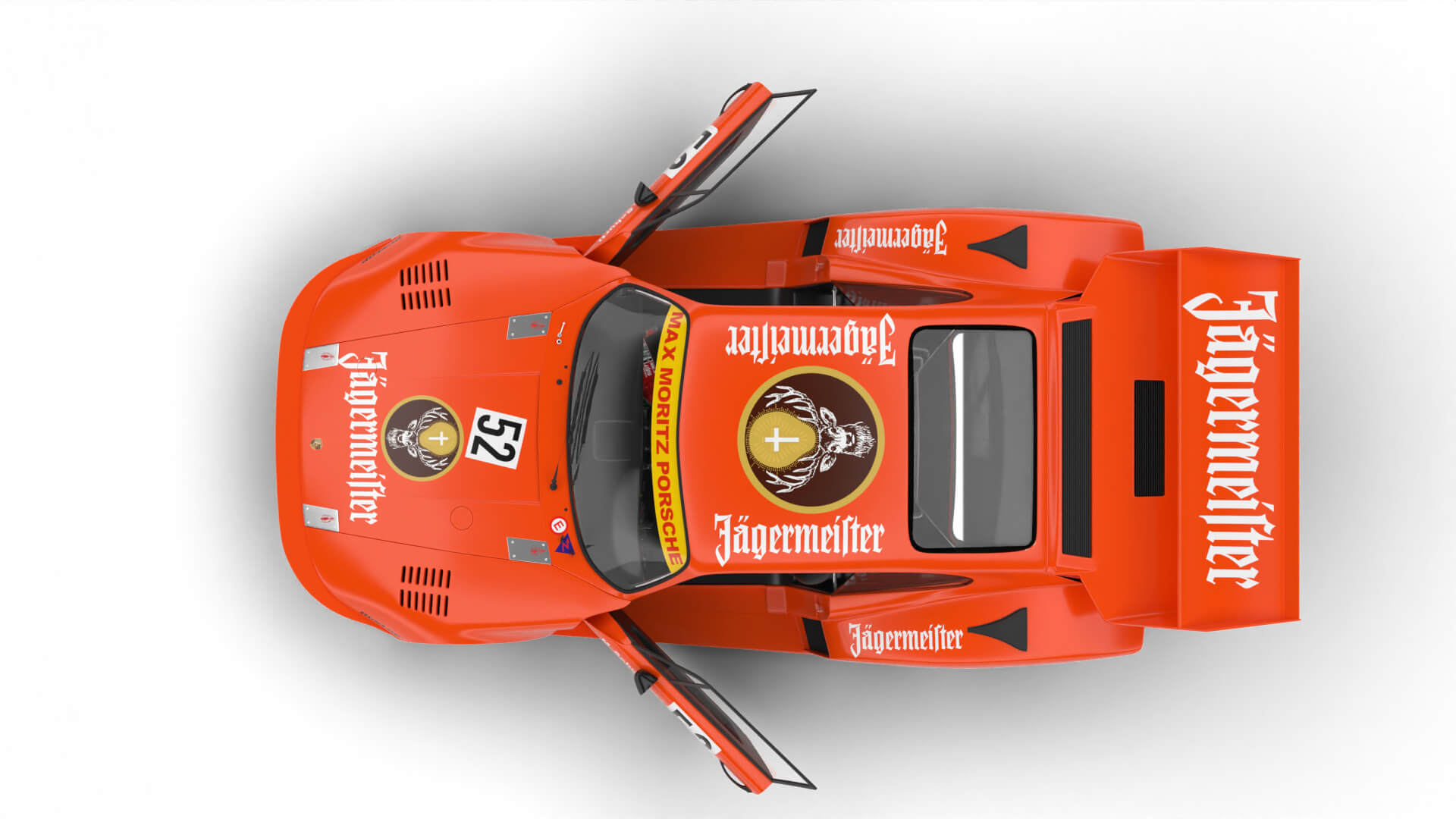 Porsche 935\77 1977 #52 Jagermeister Racing HQ Interior - 3D Model by W modeling studio