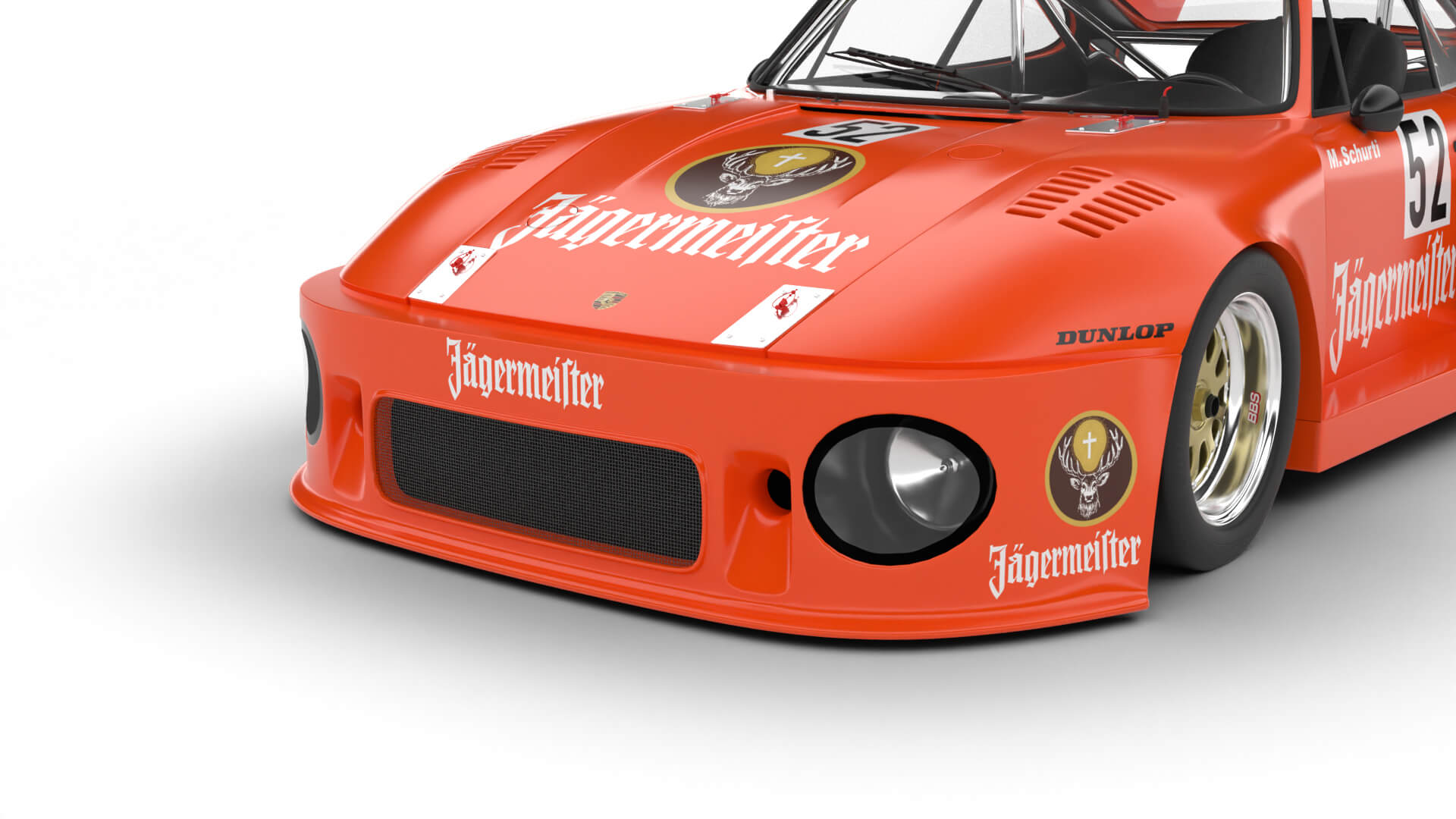 Porsche 935\77 1977 #52 Jagermeister Racing 3d model by W modeling studio