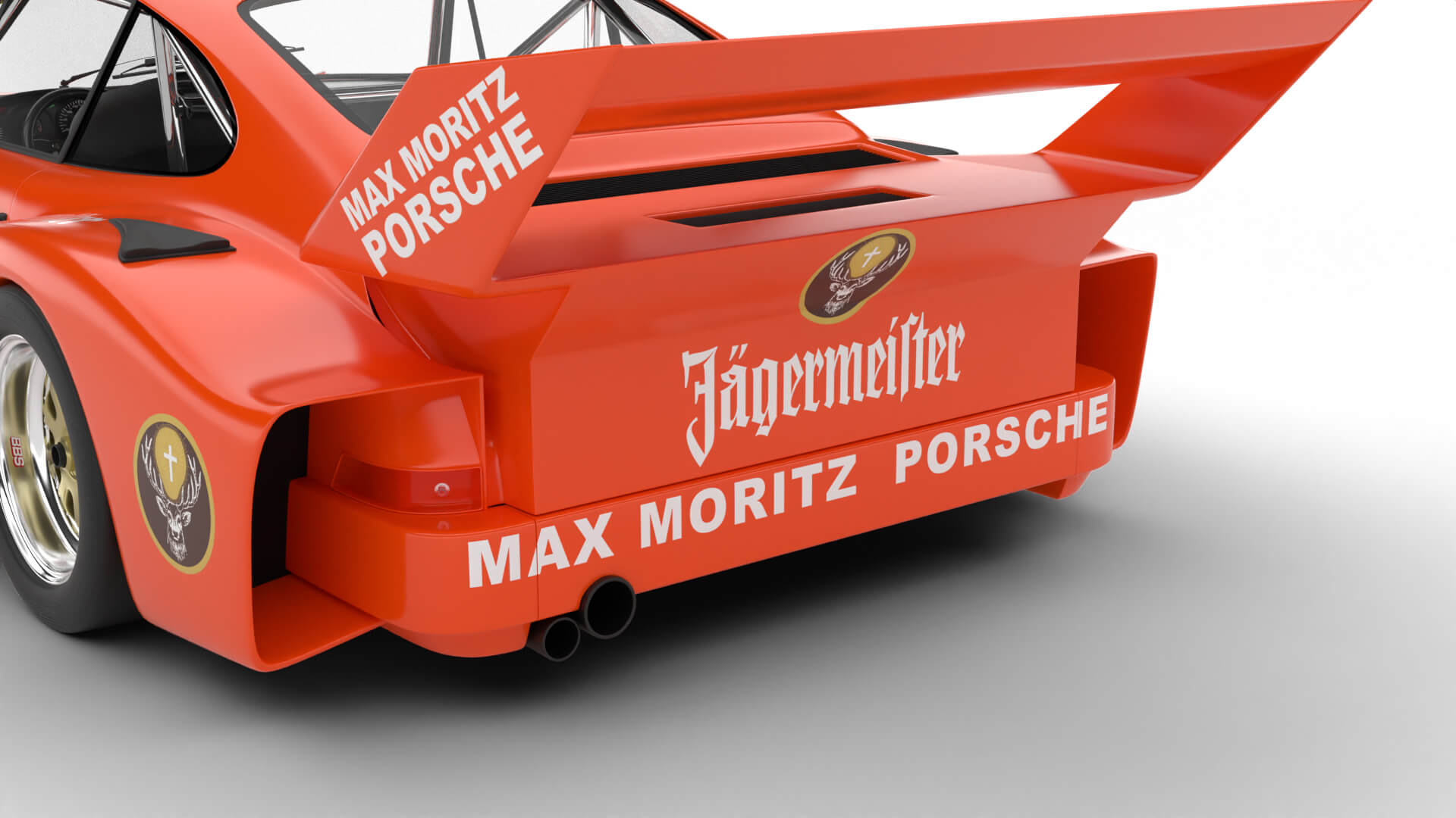 Porsche 935\77 1977 #52 Jagermeister Racing 3d model by W modeling studio