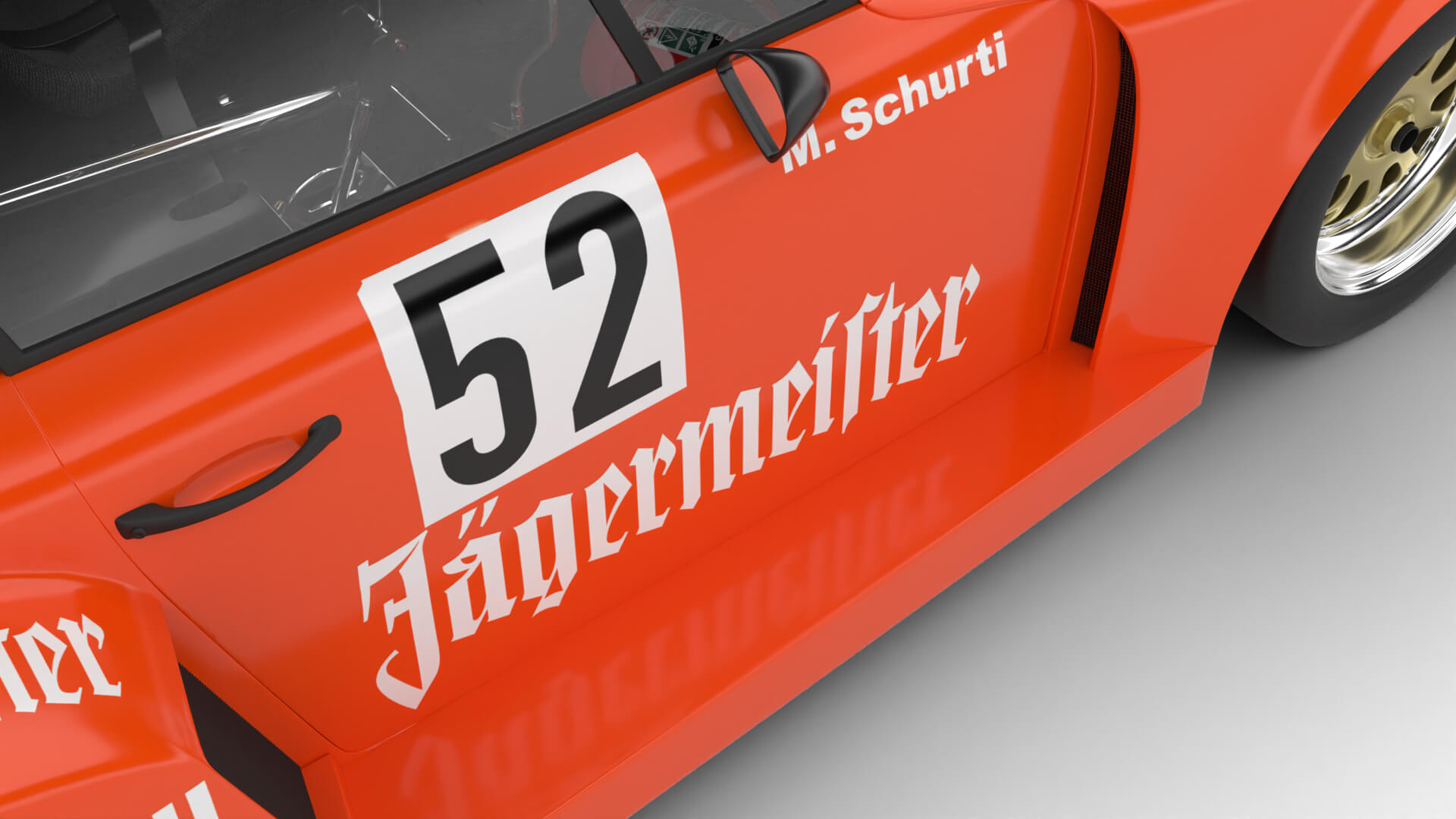 Porsche 935\77 1977 #52 Jagermeister Racing 3d model by W modeling studio