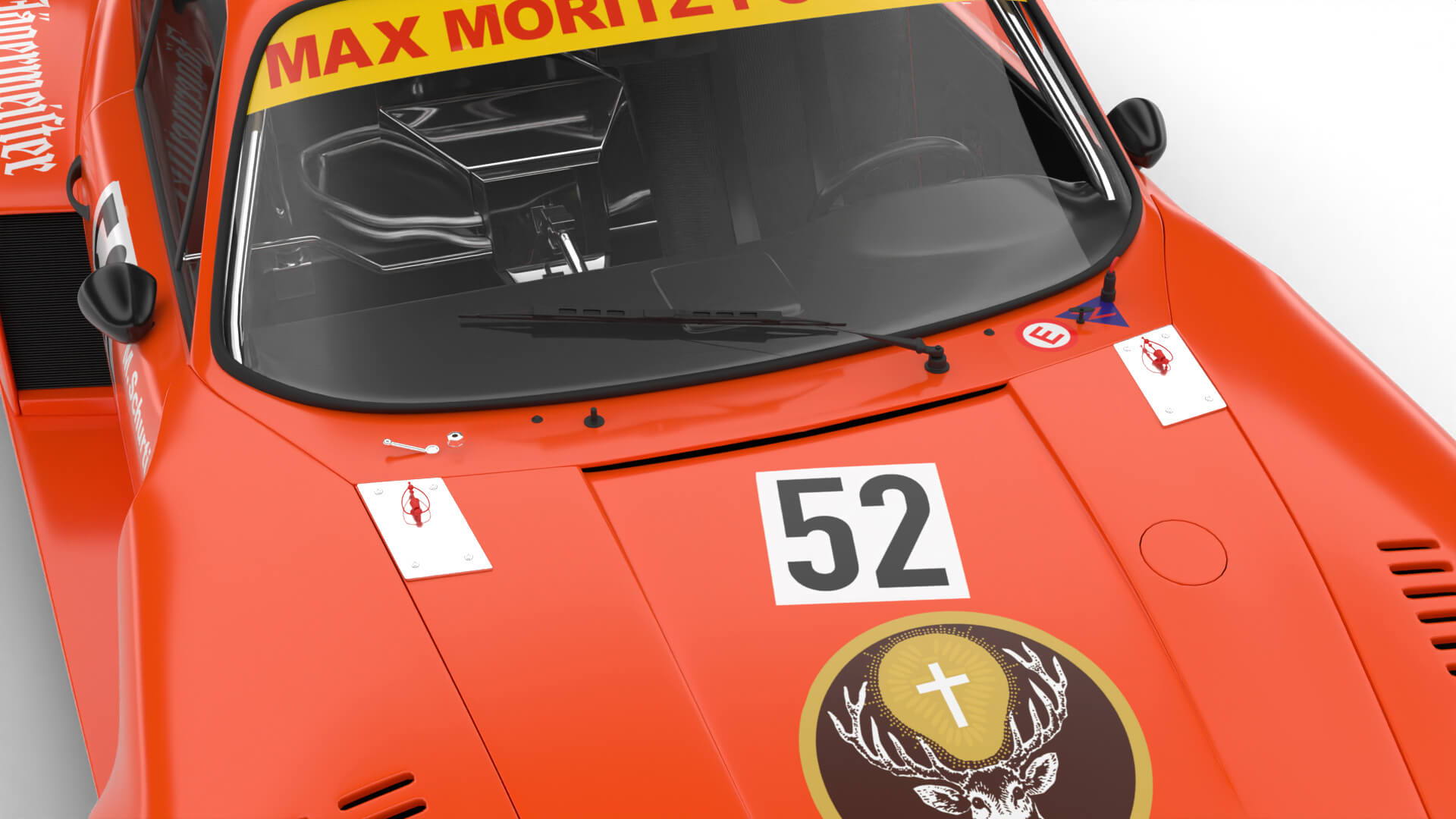 Porsche 935\77 1977 #52 Jagermeister Racing 3d model by W modeling studio