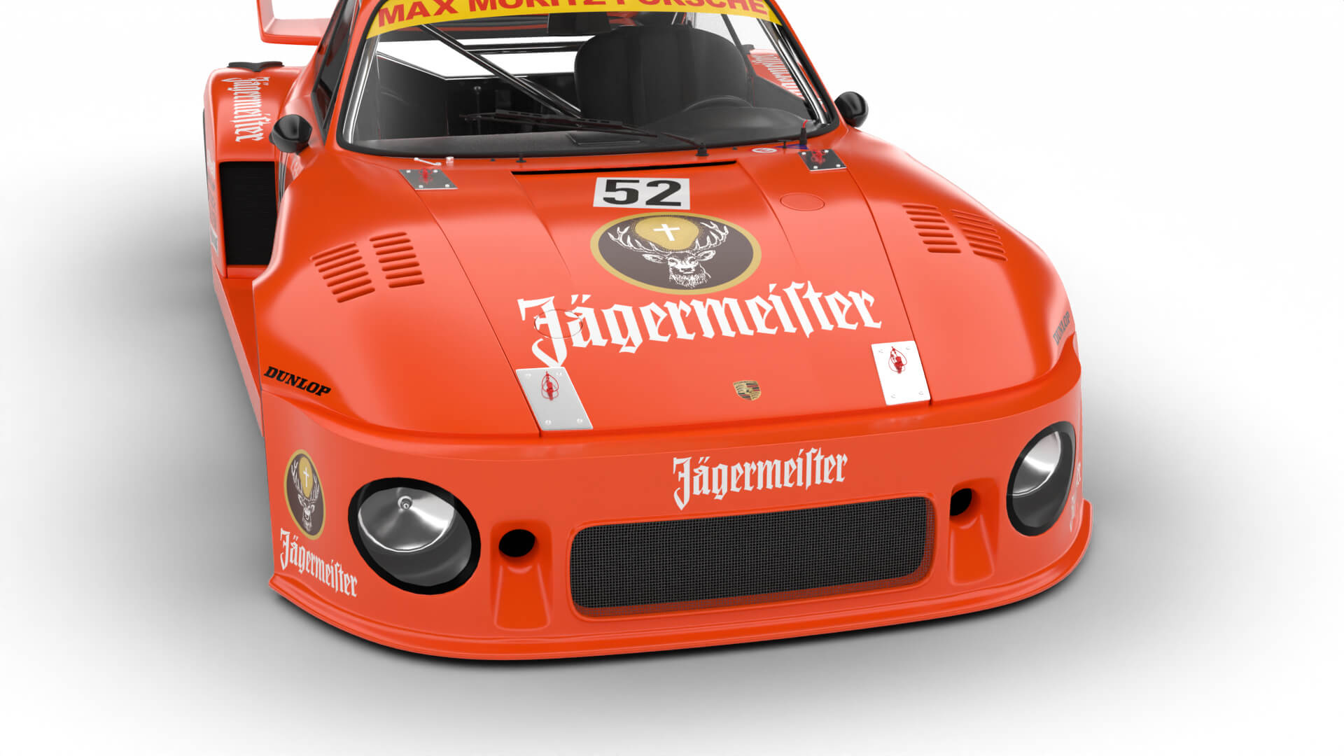 Porsche 935\77 1977 #52 Jagermeister Racing 3d model by W modeling studio