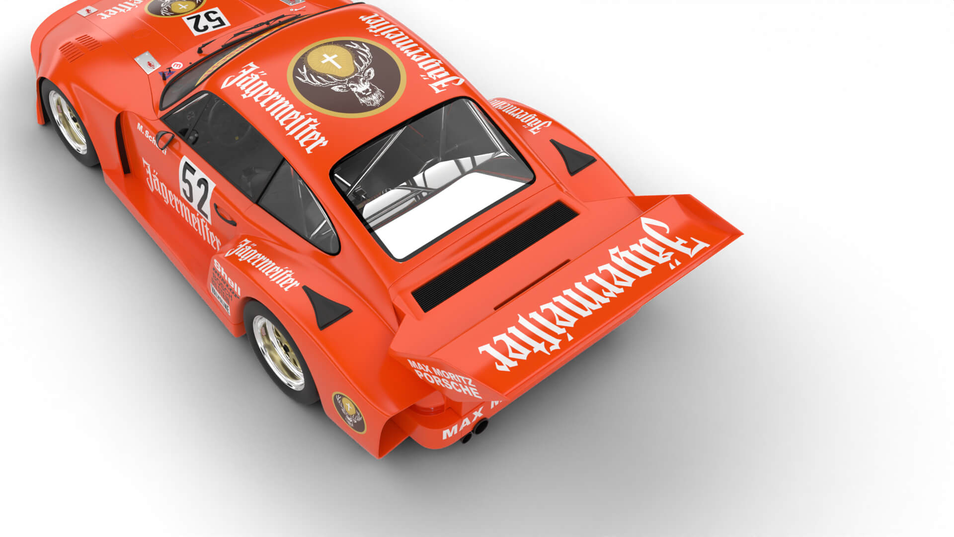 Porsche 935\77 1977 #52 Jagermeister Racing 3d model by W modeling studio