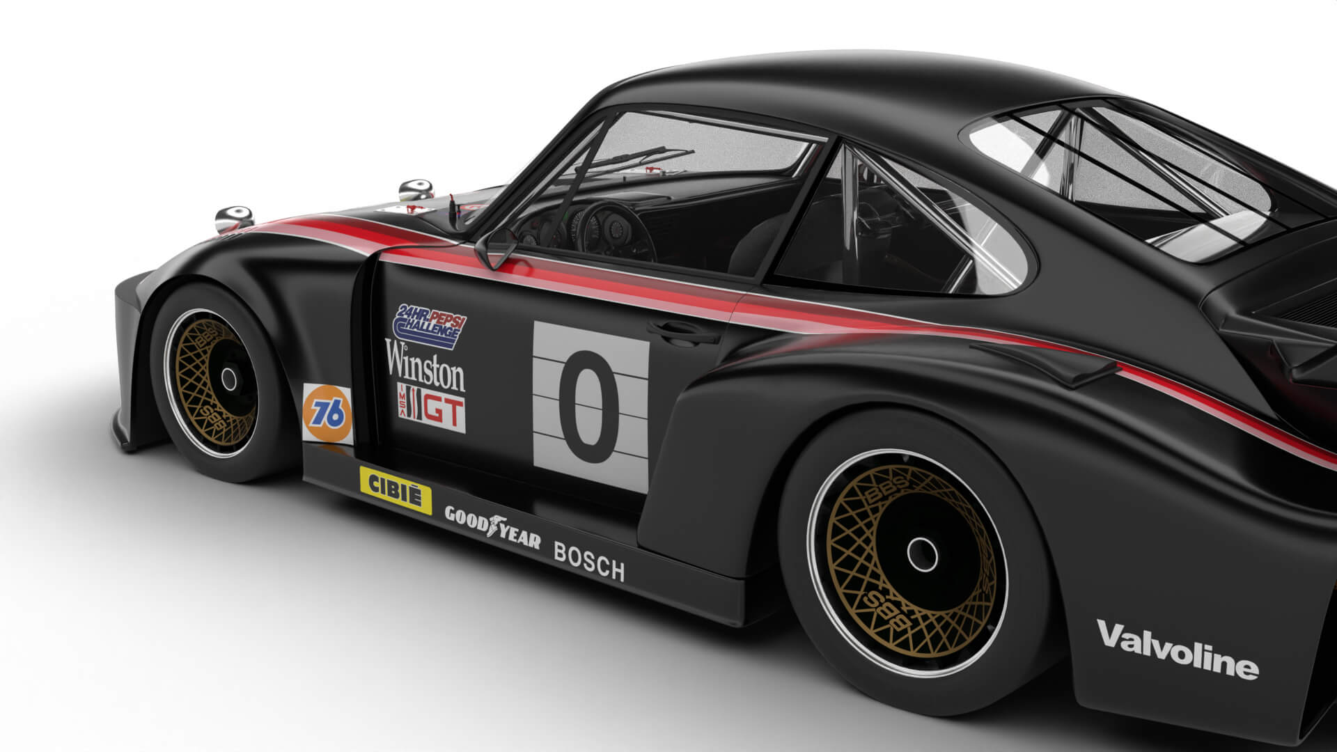 Porsche 935\77 1977 Daytona Racing 3d model by W modeling studio