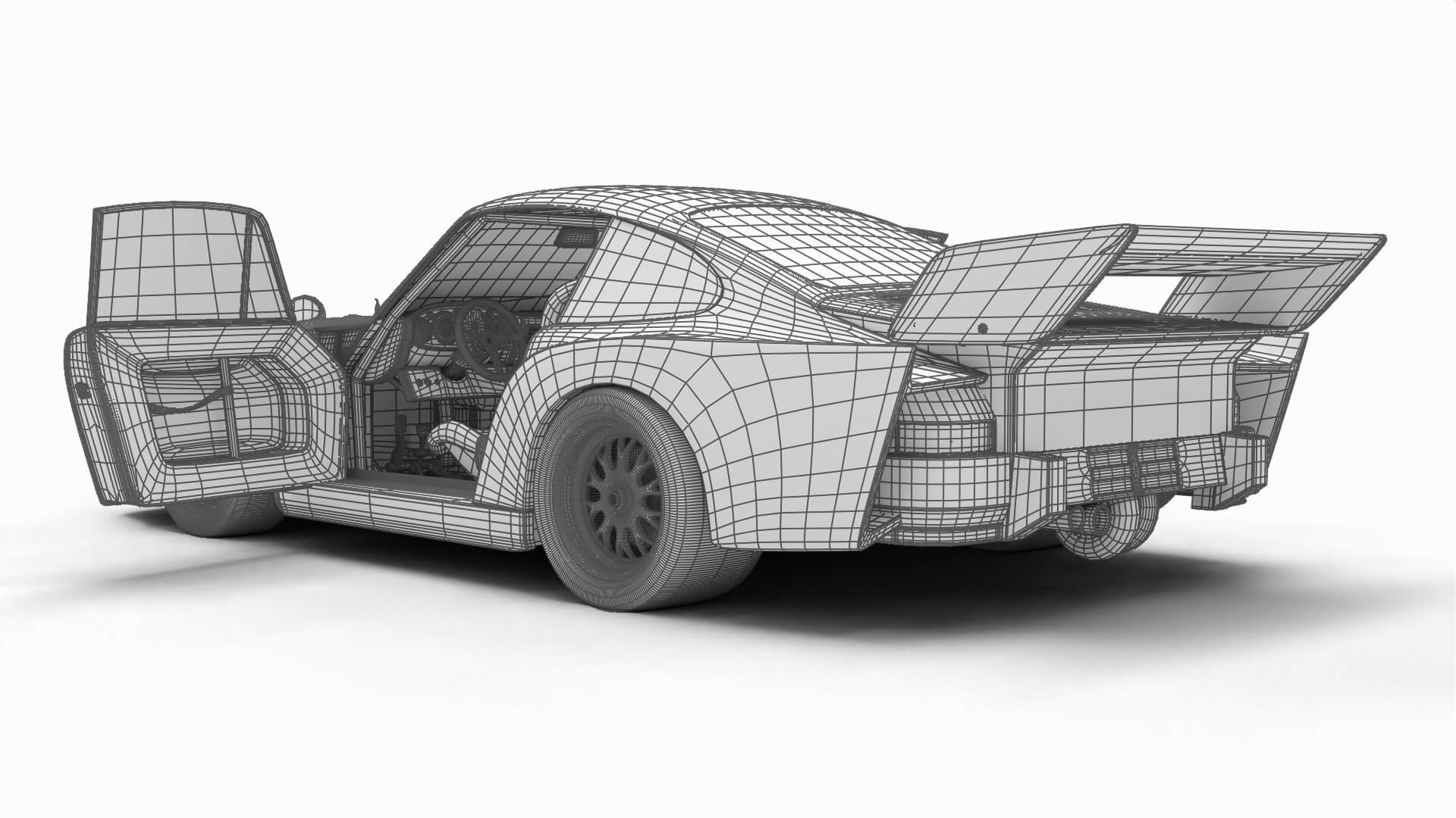 Porsche 935\77 1977 Vaillant DRM Racing HQ - 3D Model by W modeling studio