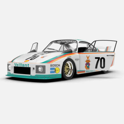 Porsche 935\77 1977 Vaillant DRM Racing HQ - 3D Model by W modeling studio