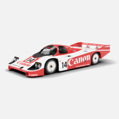 Porsche 956 Group C 1982 Canon Racing 3d model by W modeling studio