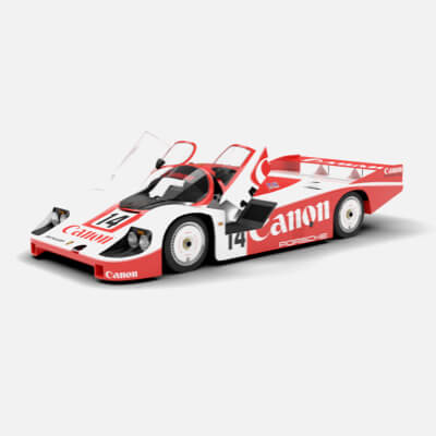 Porsche 956 Group C 1982 Canon Racing HQ 3d model by W modeling studio