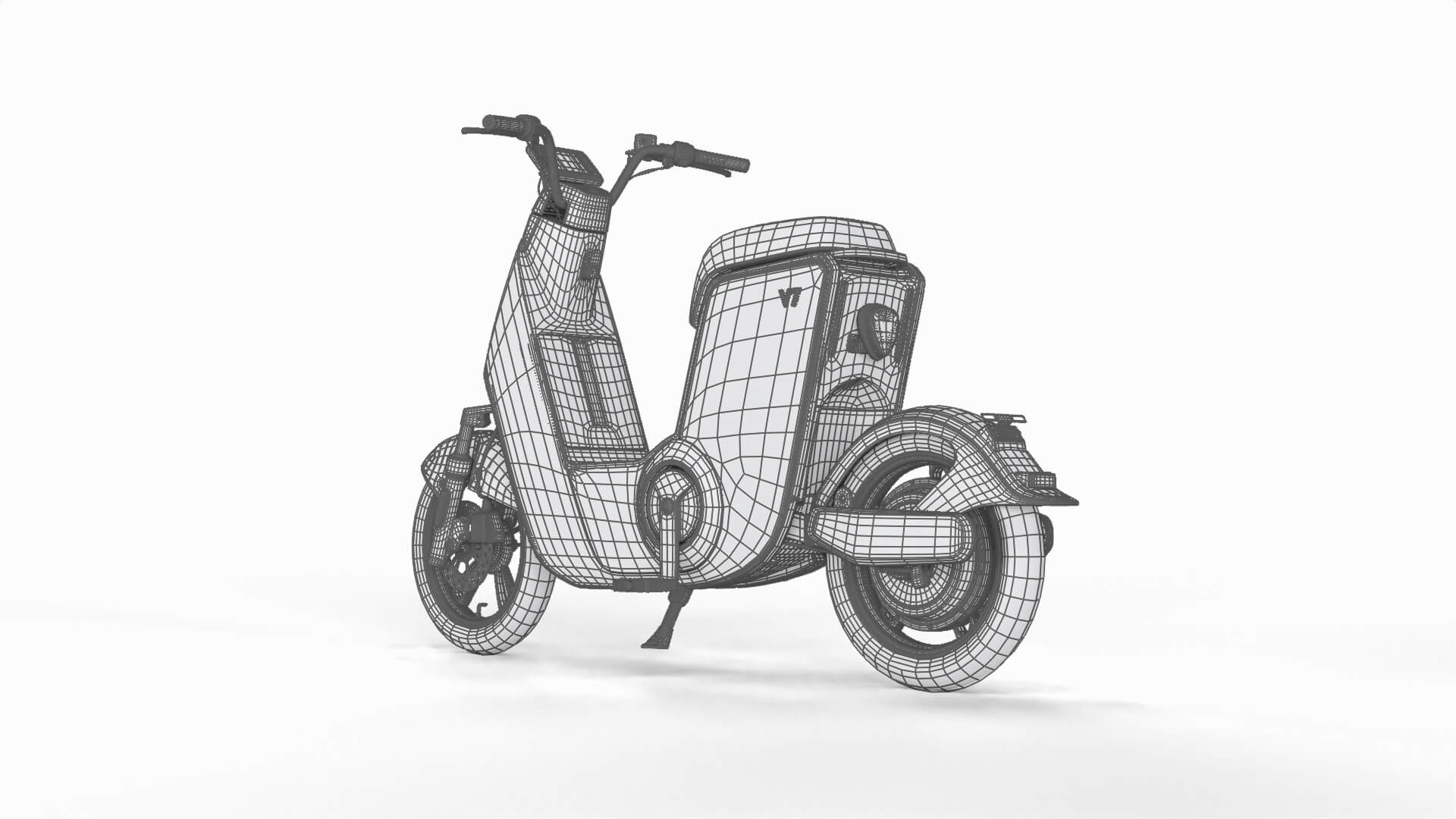 Scooter Yadea V7 3D Model by W modeling studio