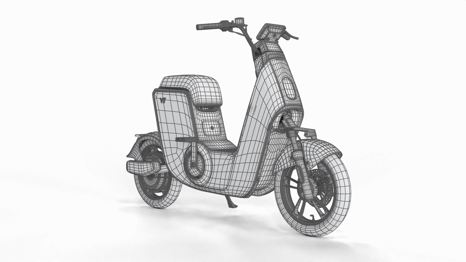 Scooter Yadea V7 3D Model by W modeling studio