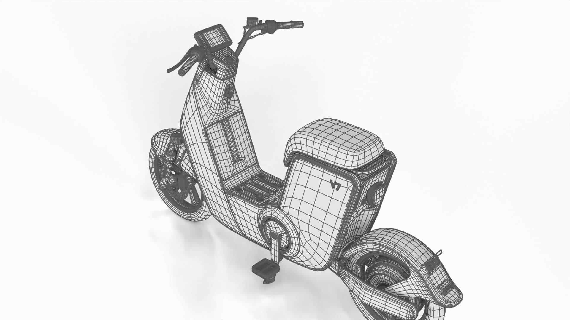 Scooter Yadea V7 3D Model by W modeling studio