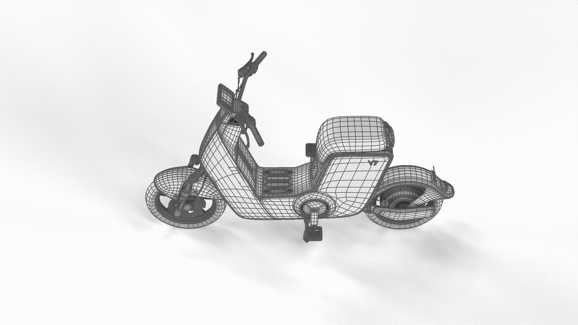 Scooter Yadea V7 3D Model by W modeling studio